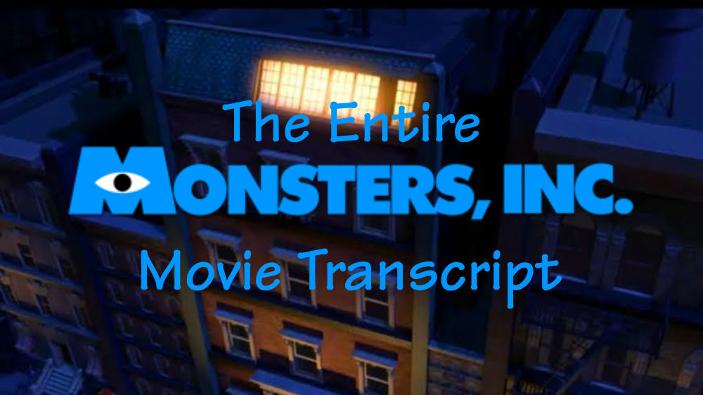 Monsters Inc Movie Script by sheepman5003 on DeviantArt