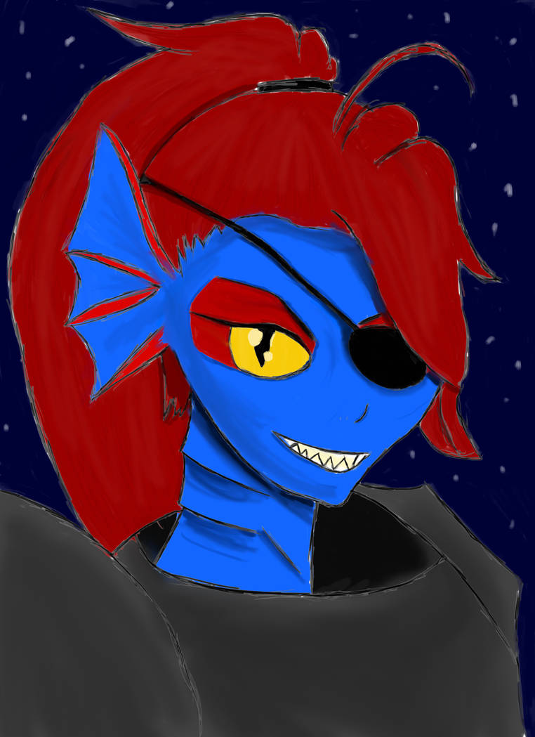 Undyne digital by CostaAnka on DeviantArt
