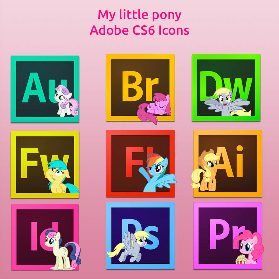 My little pony-Adobe CS6 icons by Nyan-PTX on DeviantArt