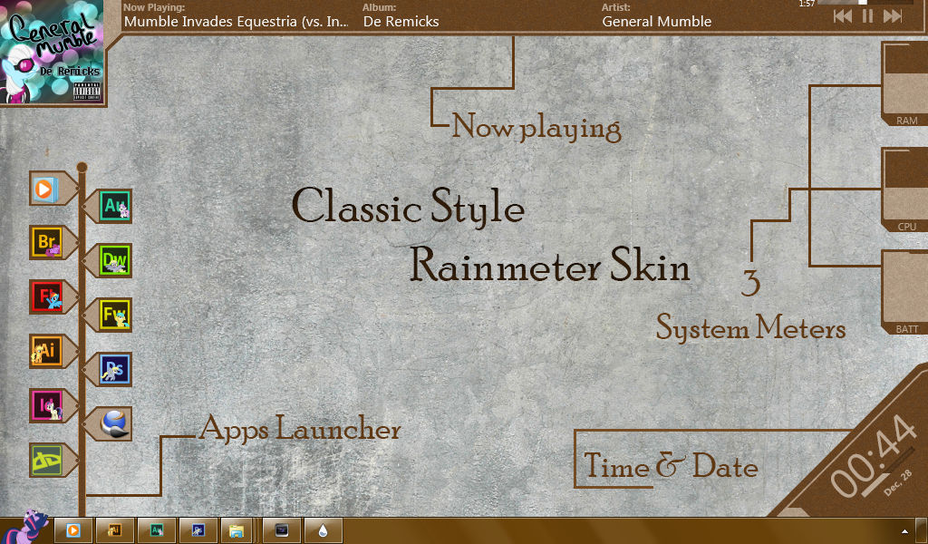 Classic Style - Rainmeter Skin by Nyan-PTX on DeviantArt
