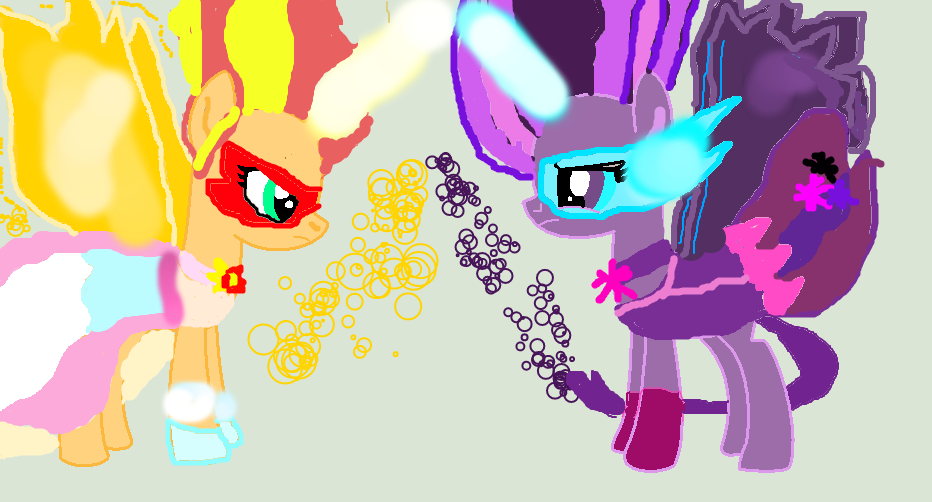 Midnight Sparkle Vs Sunset Shimmer By Sydpeep On Deviantart 6002