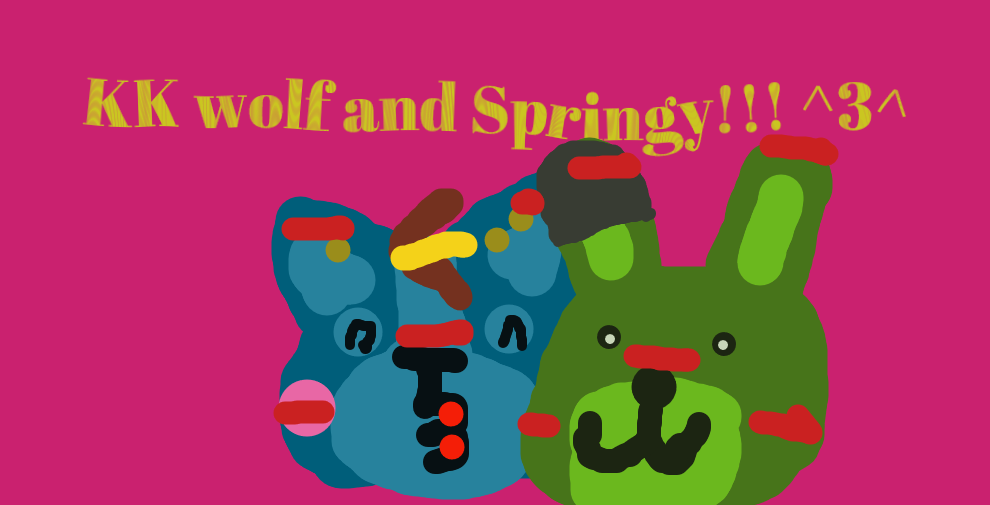 KK wolf and Springy!!! by fnaf256 on DeviantArt