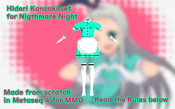 [MMD Spooky Costume DL] Hideri Kanzaki Set by MILK3030 on DeviantArt