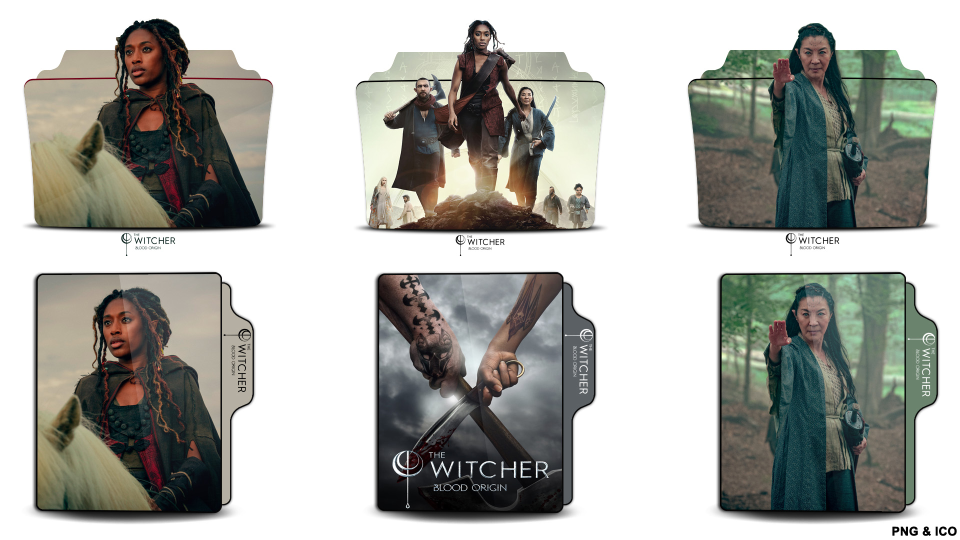 The.Witcher.Blood.Origin.Folder.Icons.Pack by KabugoIvan47 on DeviantArt