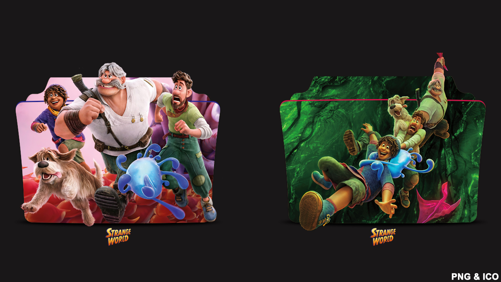 Strange.World.Animation.Folder.Icons.Pack.Part.01 by KabugoIvan47 on DeviantArt