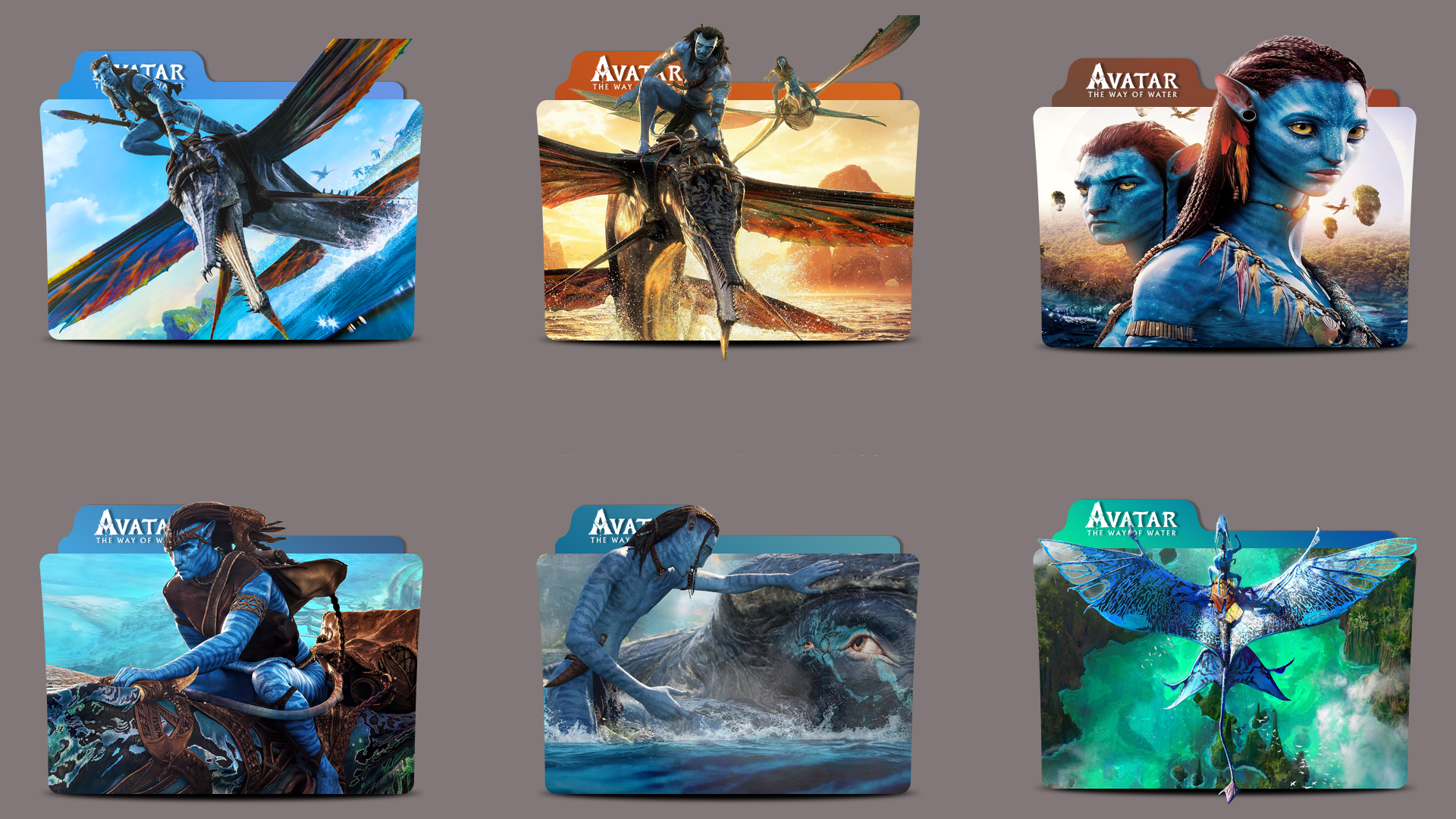 New Avatar The Way Of Water Folder Icons Pack by KabugoIvan47 on DeviantArt