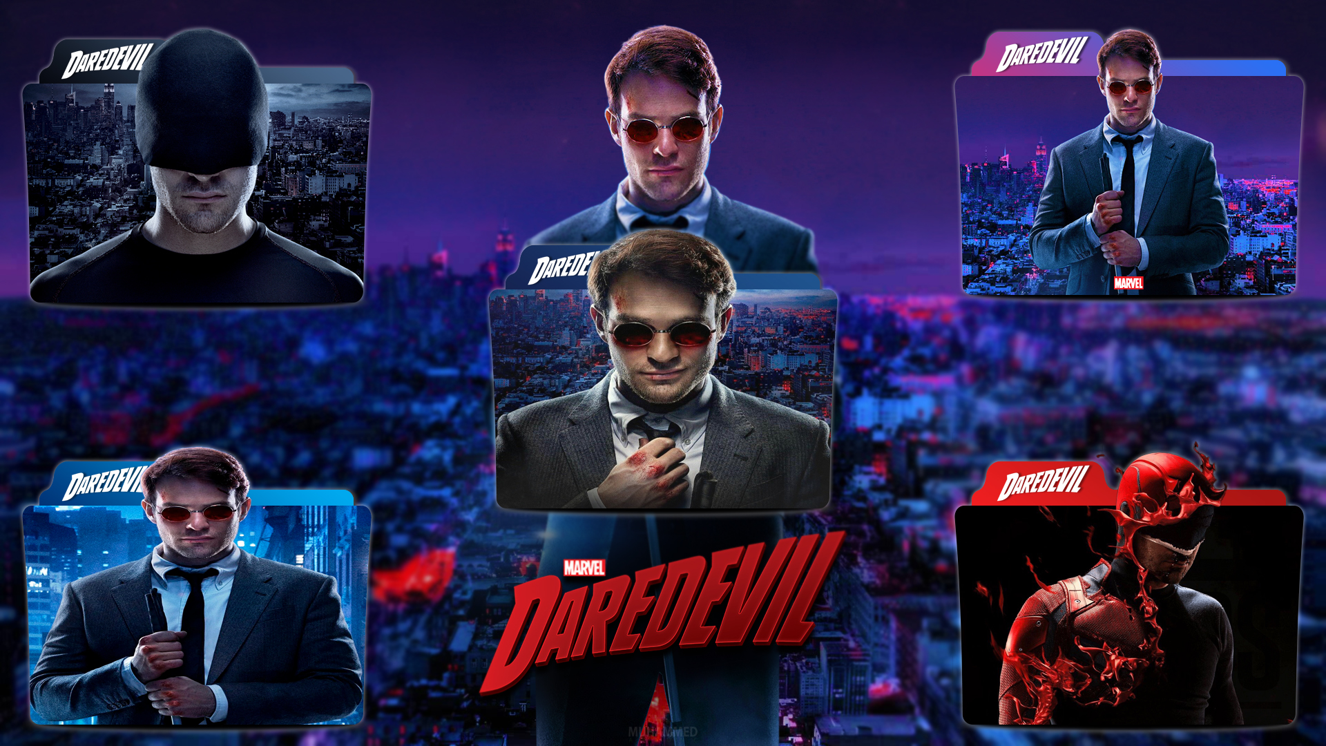 Marvel's Daredevil 2015 Folder Icons Pack by KabugoIvan47 on DeviantArt