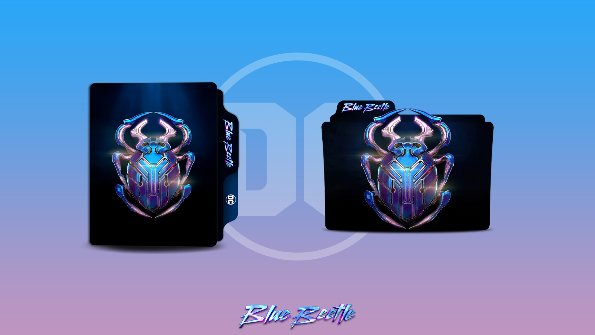 Blue Beetle Folder Icons Pack by KabugoIvan47 on DeviantArt