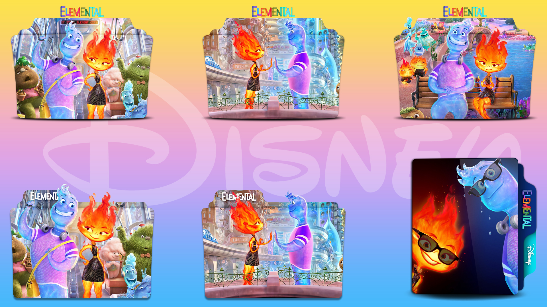 Elemental Folder Icons Pack 02 by KabugoIvan47 on DeviantArt