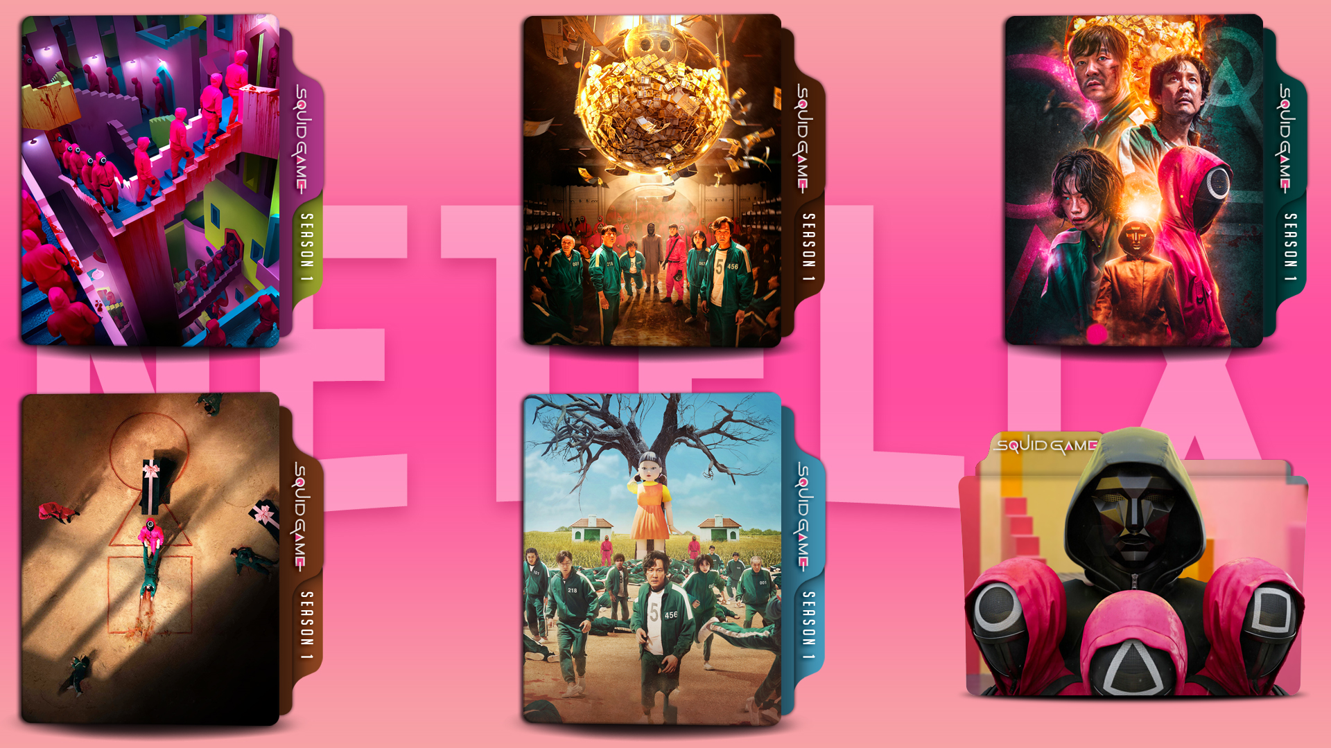 Squid Game Folder Icons Pack by KabugoIvan47 on DeviantArt