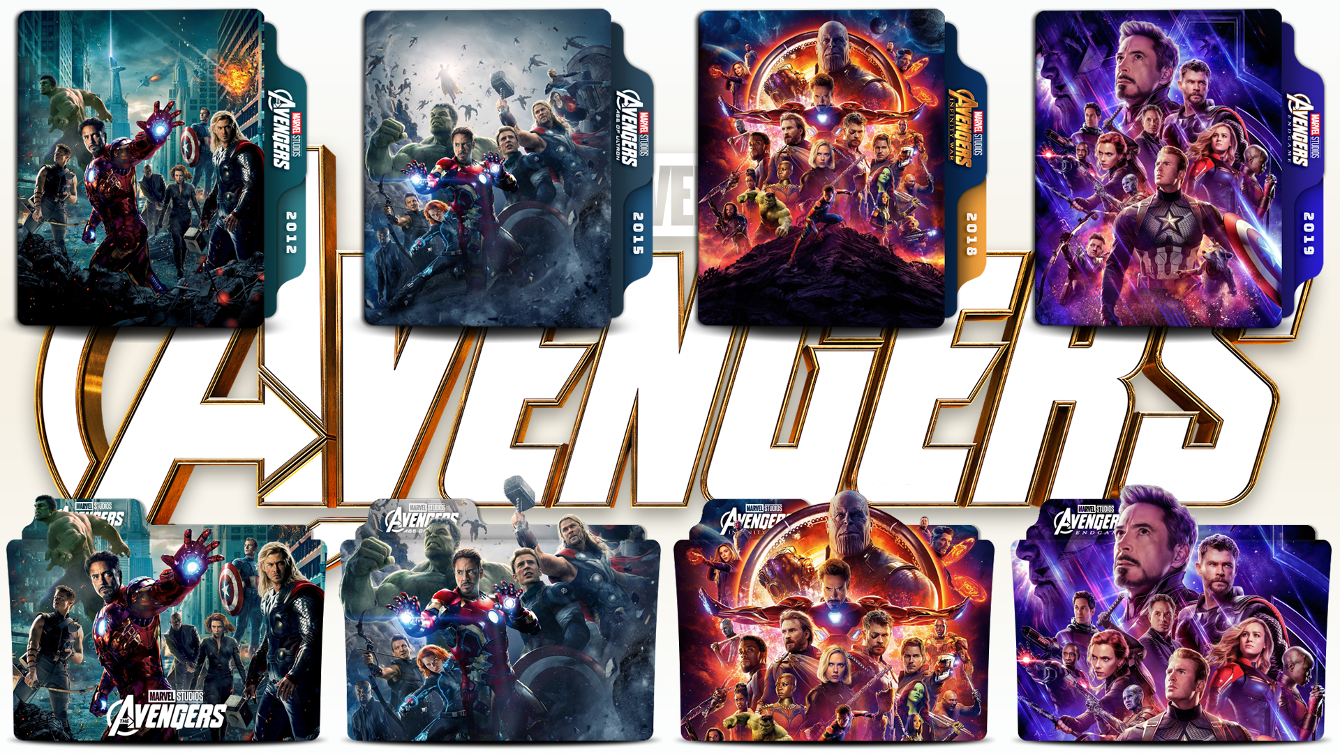 The Avengers Folder Icons Pack by KabugoIvan47 on DeviantArt