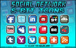 8-Bit Social Media Icons by StiligeCecilie on DeviantArt