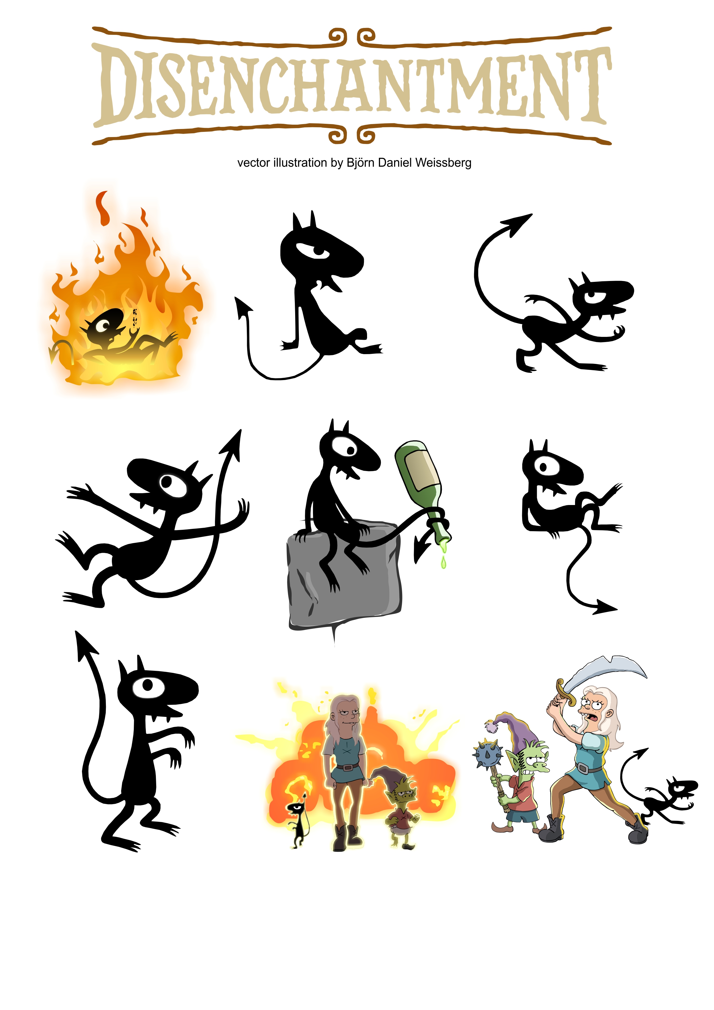 Disenchantment Vector Illustration by U2Pi on DeviantArt