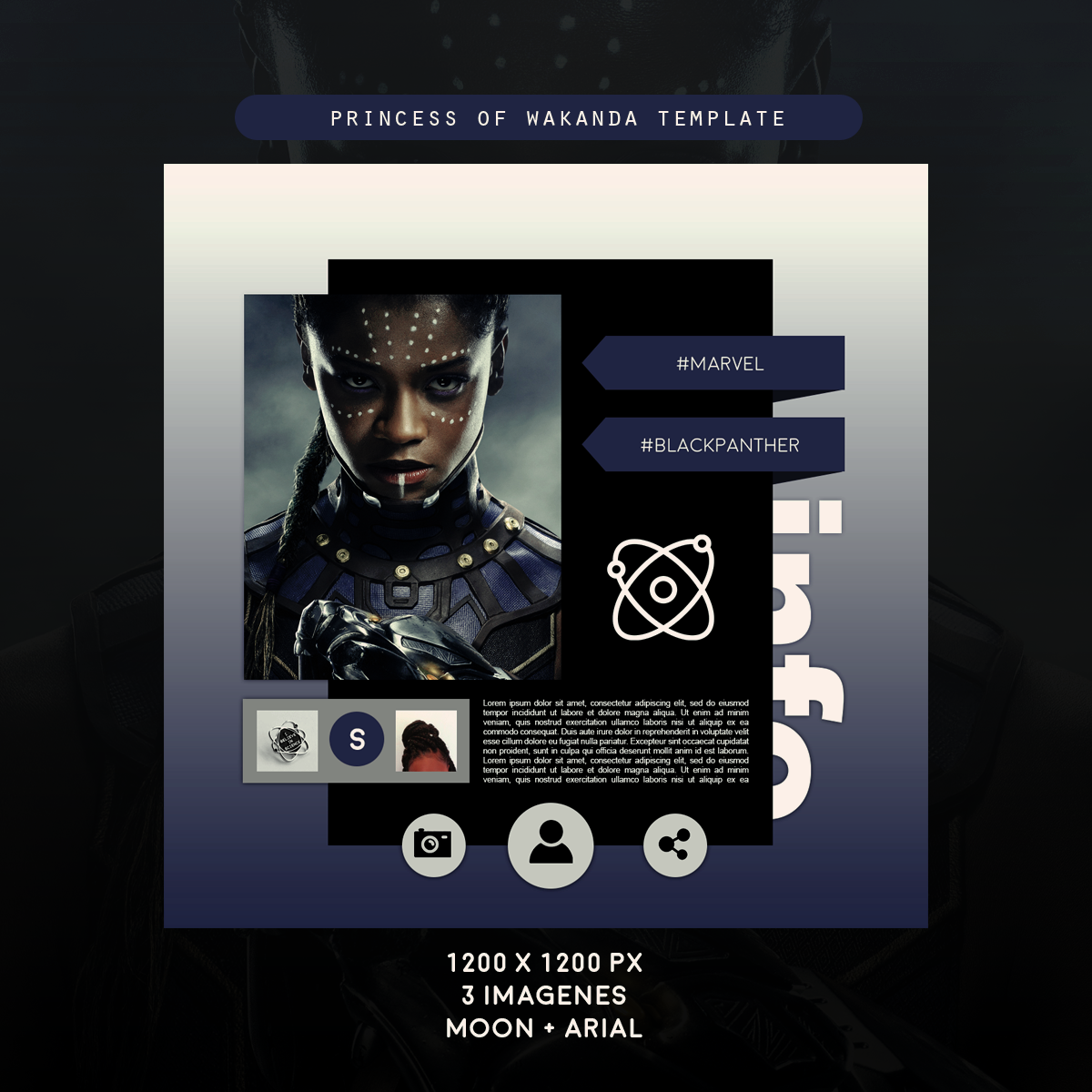 Shuri Template - Plantilla PSD by heyitspambi on DeviantArt