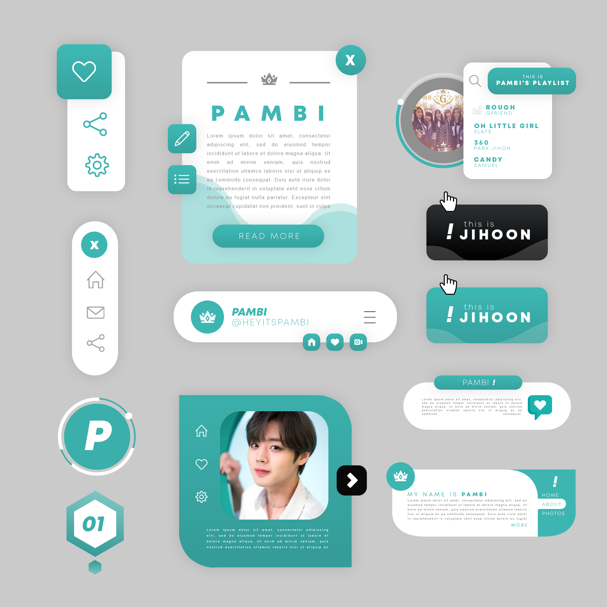 Components - PSD by heyitspambi on DeviantArt