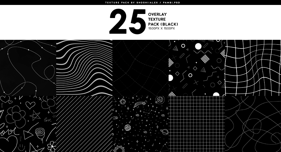 OVERLAYS TEXTURE PACK #001 by heyitspambi on DeviantArt