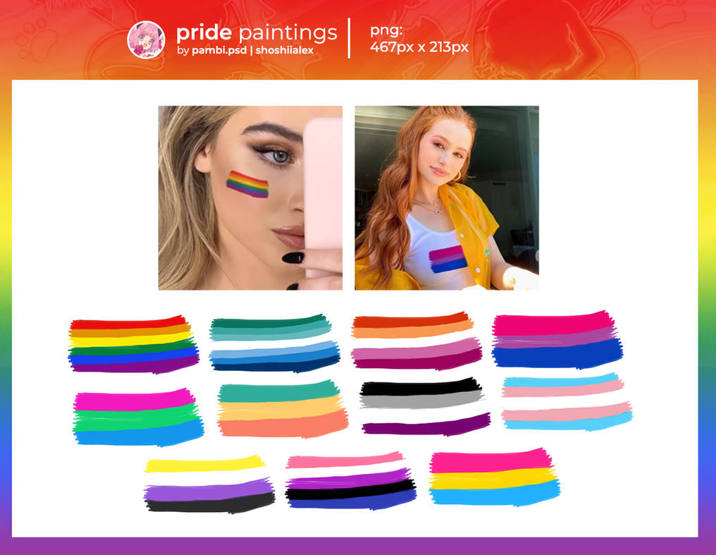 PRIDE PAINTINGS - PNG by heyitspambi on DeviantArt
