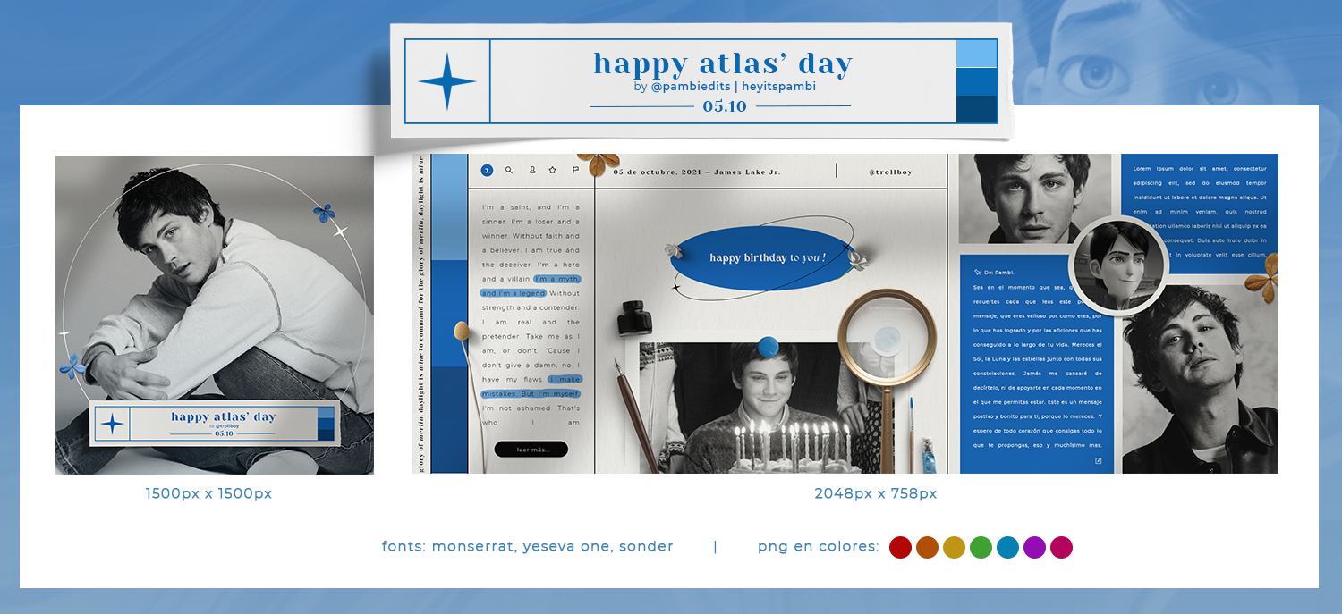 ATLAS' DAY - TEMPLATE PNG / PSD by heyitspambi on DeviantArt