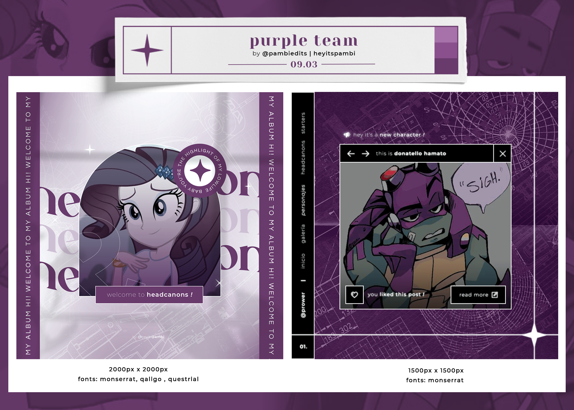 PURPLE TEAM - TEMPLATE PSD + PNG by heyitspambi on DeviantArt