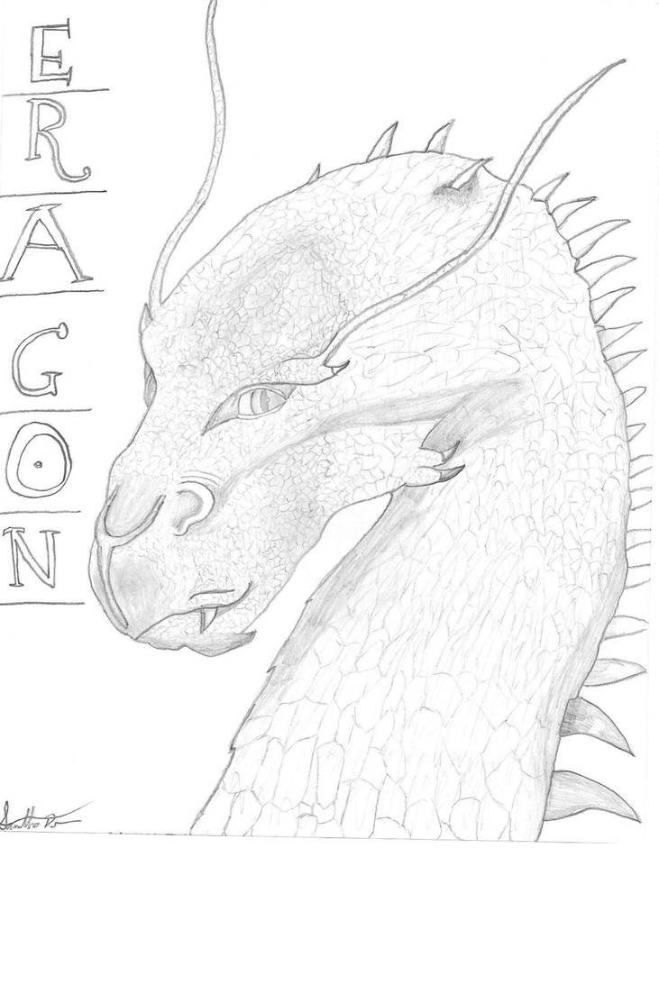 Front cover of 'Eragon' by Dreamer-Emathyst on DeviantArt
