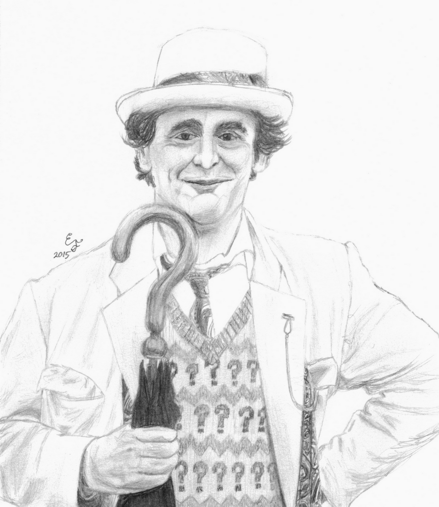 7th Doctor Portrait by ThePeculiarMissE on DeviantArt