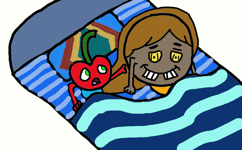 Coconut Fred grew hair in bed by CoconutSamsonadzes on DeviantArt