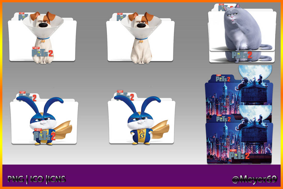 The Secret Life of Pets 2 Folder Icons (Reloaded) by Meyer69 on DeviantArt