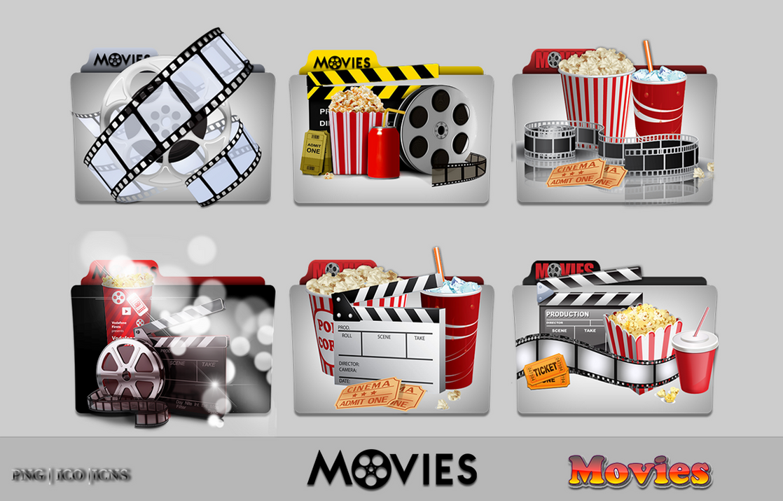 Movies Folder icon Pack 2 by Meyer69 on DeviantArt