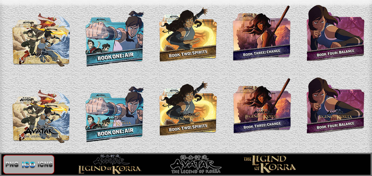 The Legend of Korra Folder icon pack by Meyer69 on DeviantArt