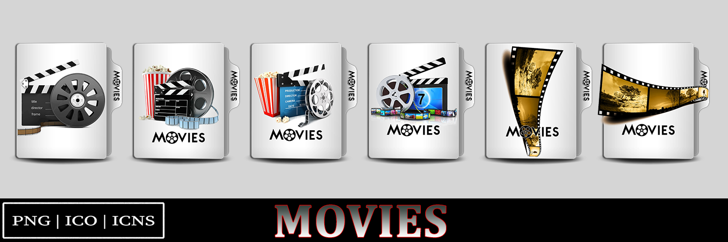 Movies (Misc) Folder icon pack (V) by Meyer69 on DeviantArt