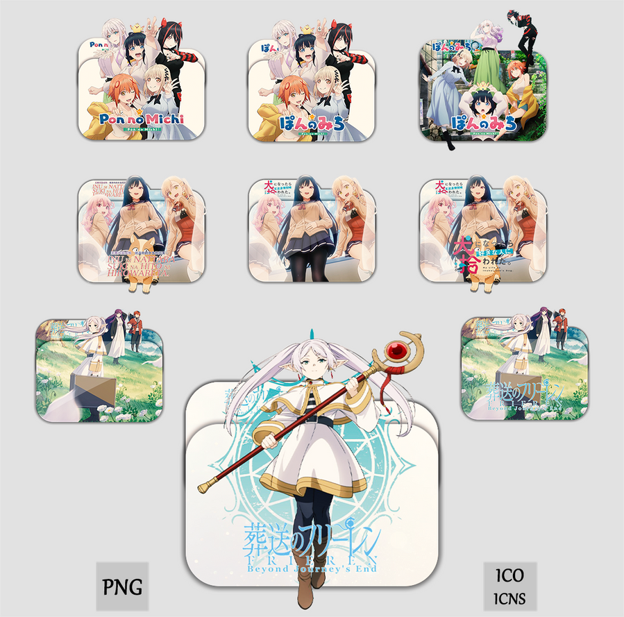 Anime folder icon pack 2023-2024 by Meyer69 on DeviantArt