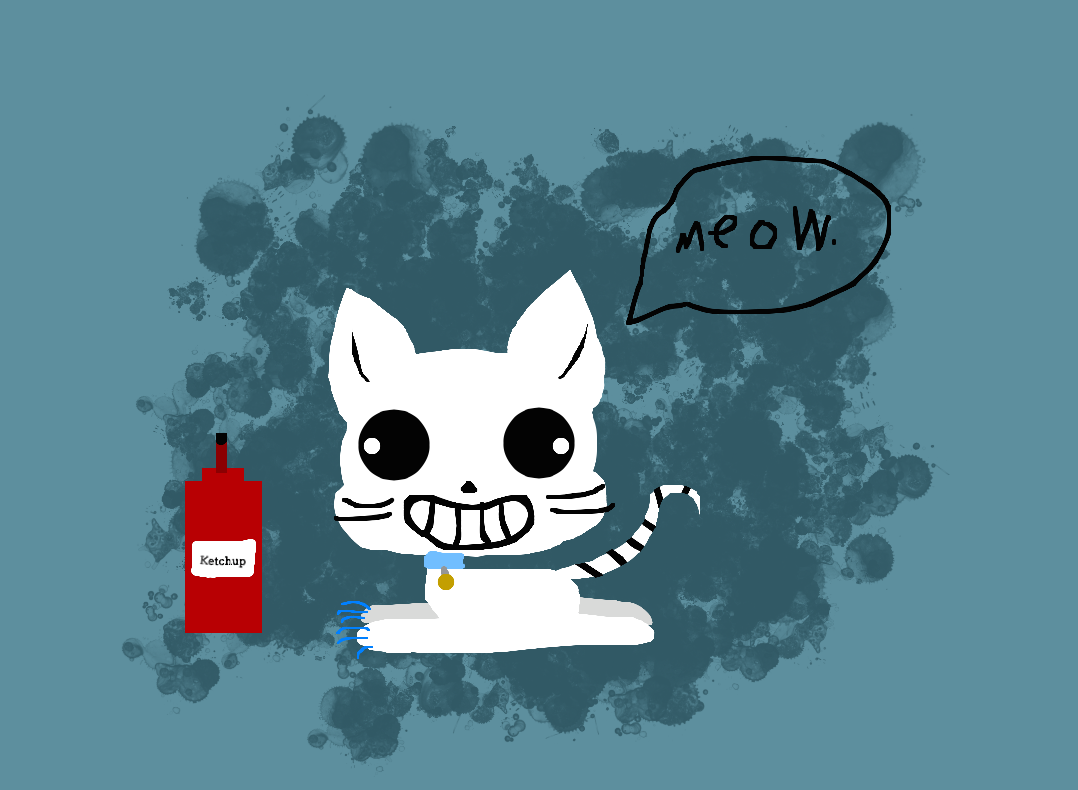 sans cat by Kittythecat411 on DeviantArt