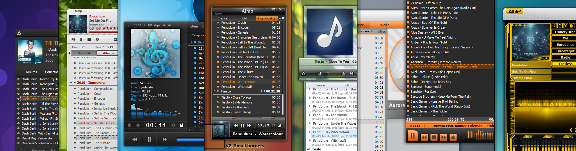 Arindel's source files of AIMP skins by redix90 on DeviantArt