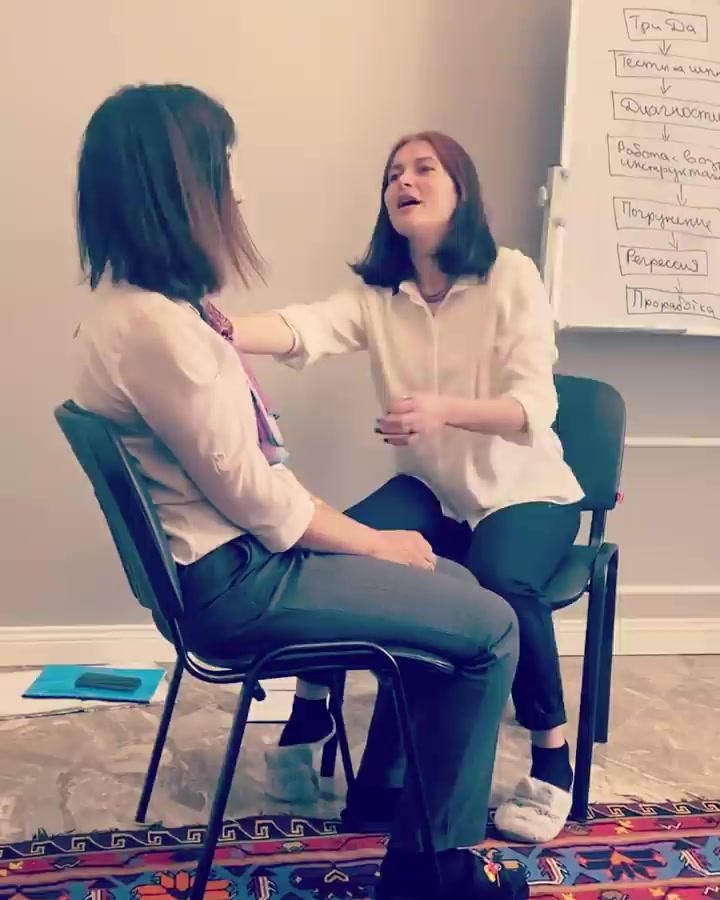 Russian Brunette demonstrates a hypnosis induction by HypnoRaven on ...