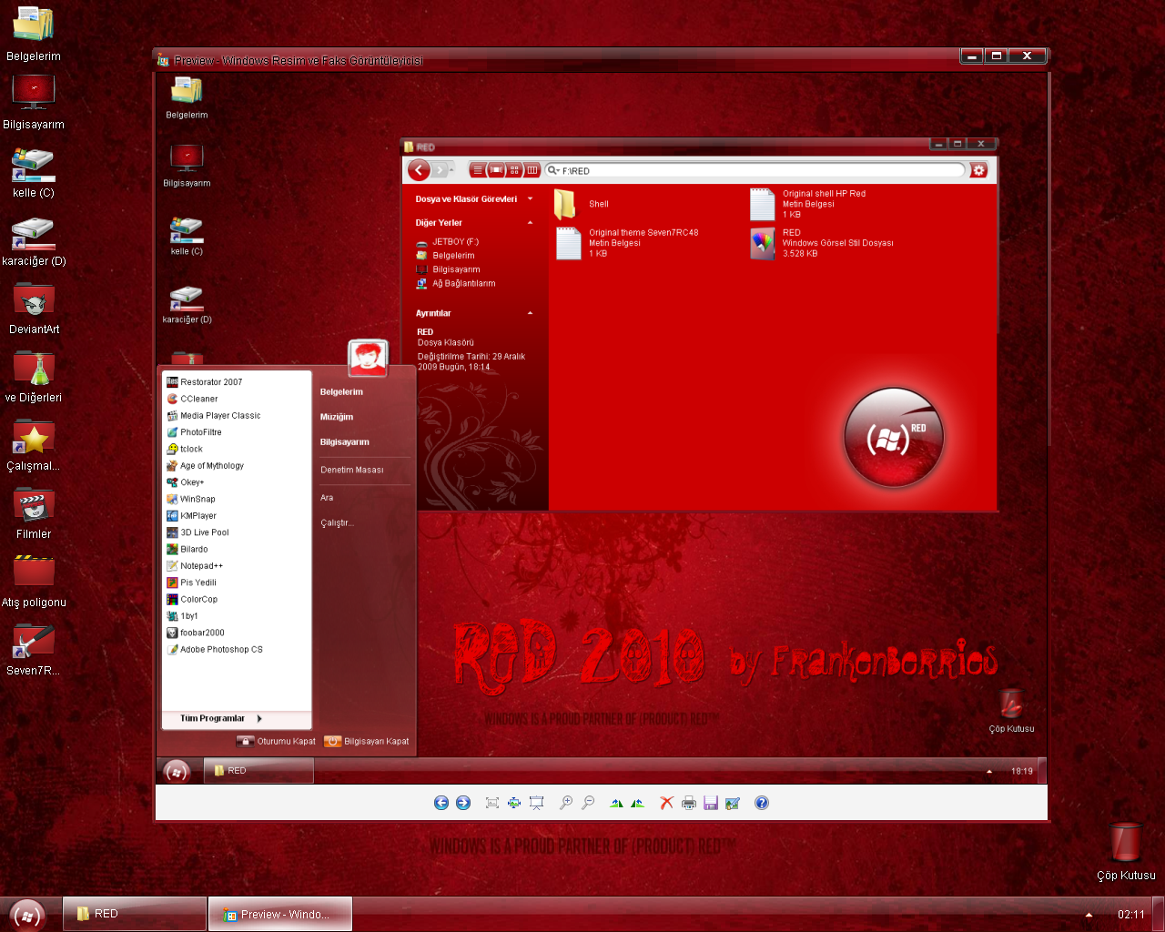 My RED Theme Update by FrankenBerries on DeviantArt