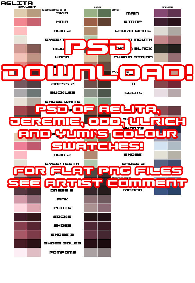 CL Colour Ref Sheet by A-queenoffairys on DeviantArt