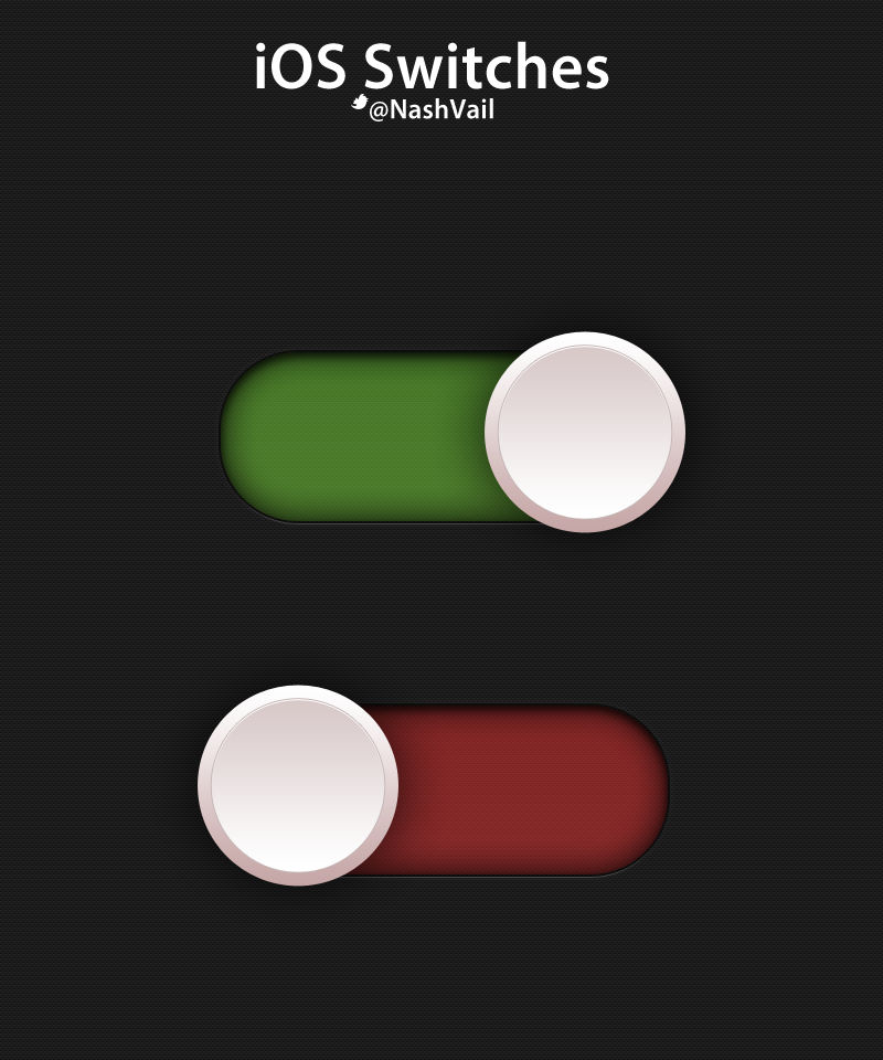 iOS Style Switches + Free PSD Download by nashvail on DeviantArt