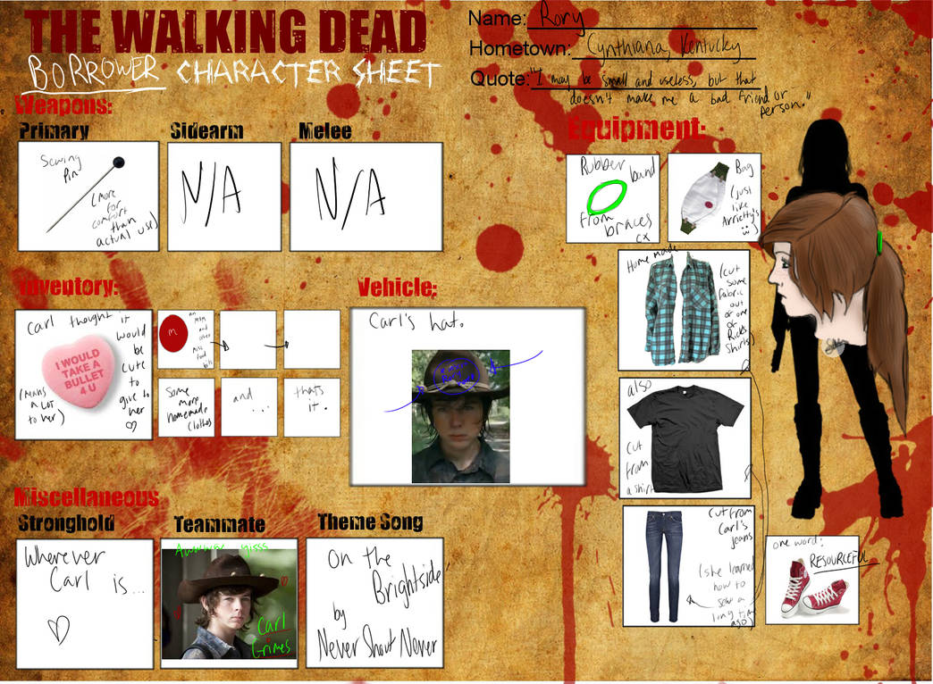 Walking Dead BORROWER OC~Rory by SamTheTiny on DeviantArt