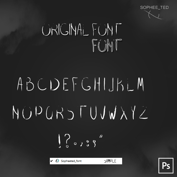 Dark font by Sopheeted by sopheeTed on DeviantArt