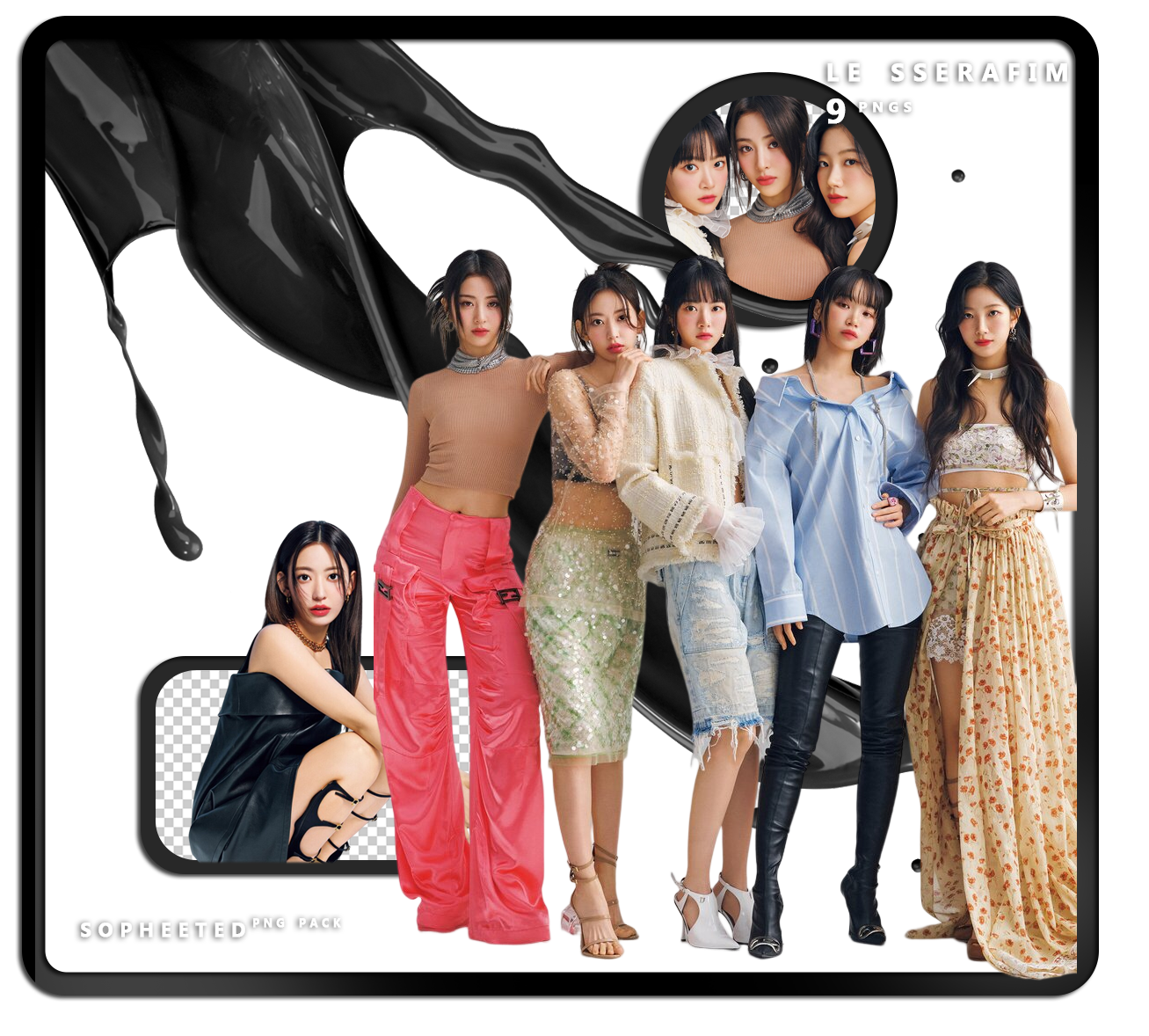 LE SSERAFIM png pack by sopheeted by sopheeTed on DeviantArt