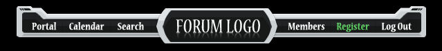 Modern, Black and White Navigation Bar by VulnerableAegis on DeviantArt