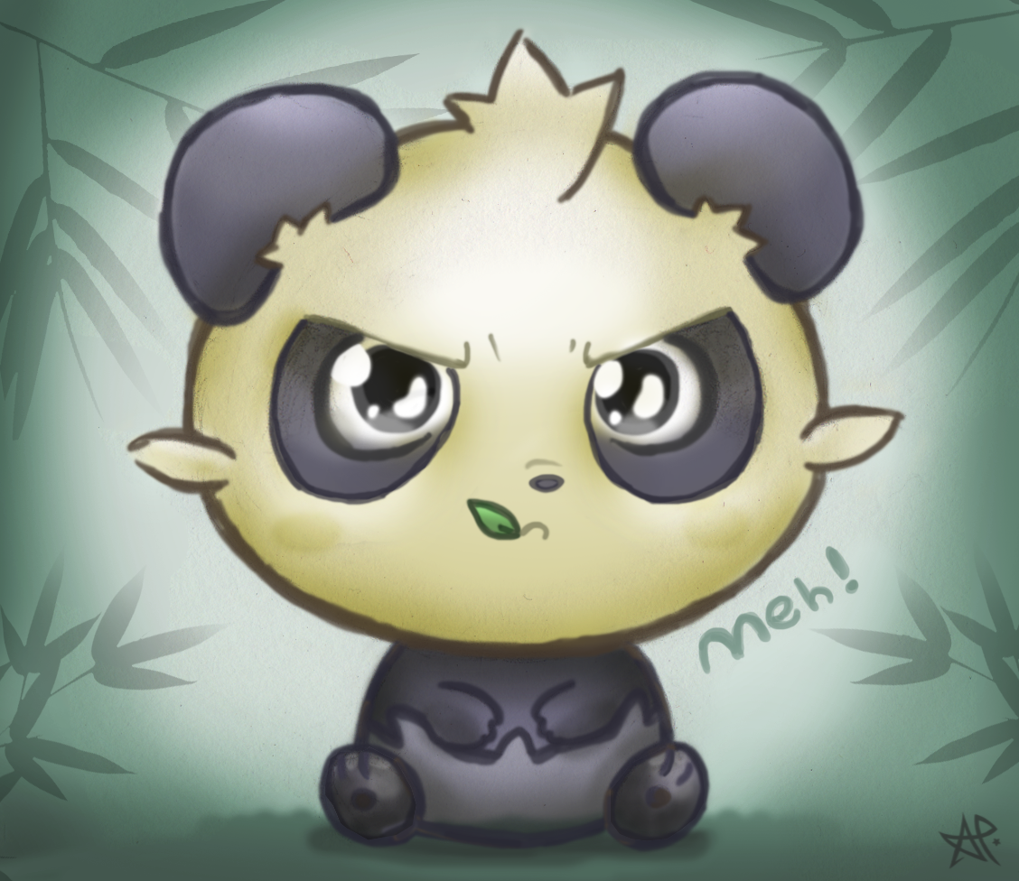 Grumpy Pancham by EmberwoodForest on DeviantArt
