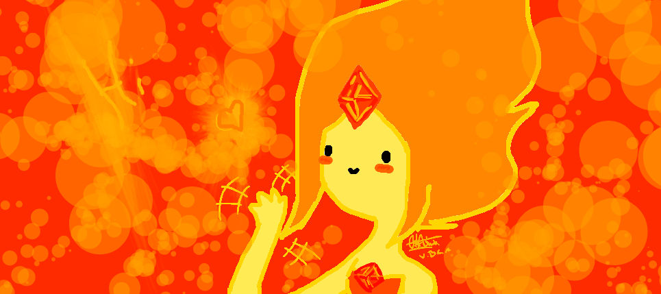 princesa flama-flame princess by MarcelinexMordecai on DeviantArt