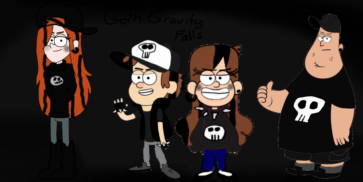 The Goth Gravity Falls Crew by todaydrawing on DeviantArt