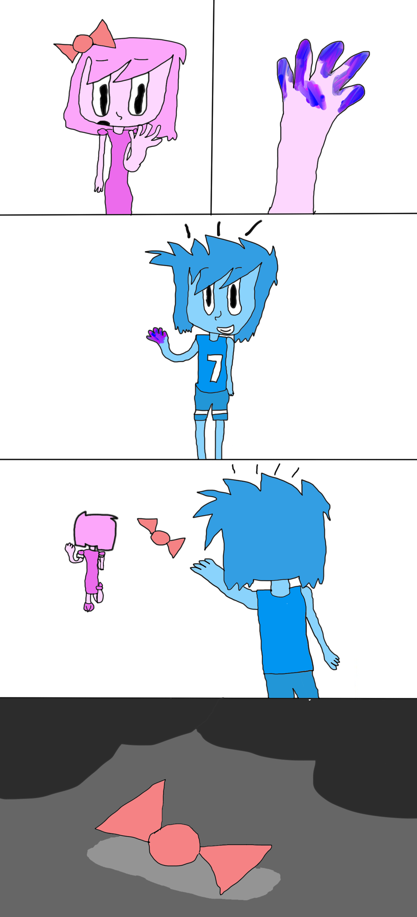 Pink And Blue 2 by todaydrawing on DeviantArt