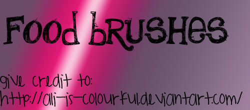 food brushes by ali-is-colourful on DeviantArt