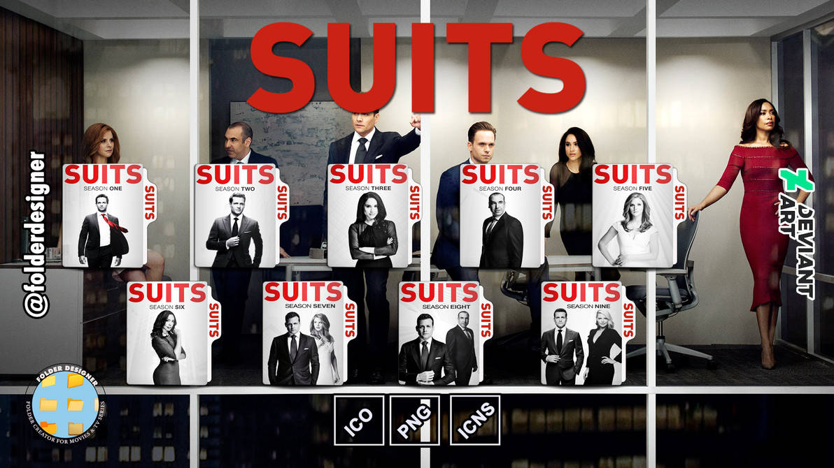 Suits TV Series Folder Icons v1 by folderdesigner on DeviantArt