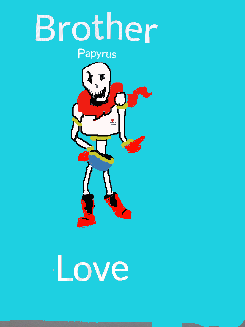 My friend's Papyrus drawing :3 by AimaMuffin on DeviantArt