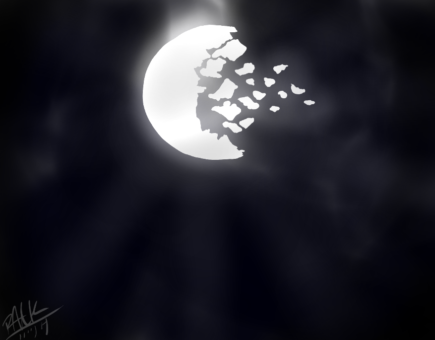 Shattered moon by LightningandElectro on DeviantArt