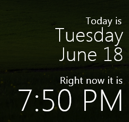 Simple Date and Time for Rainmeter by Kuteghin on DeviantArt
